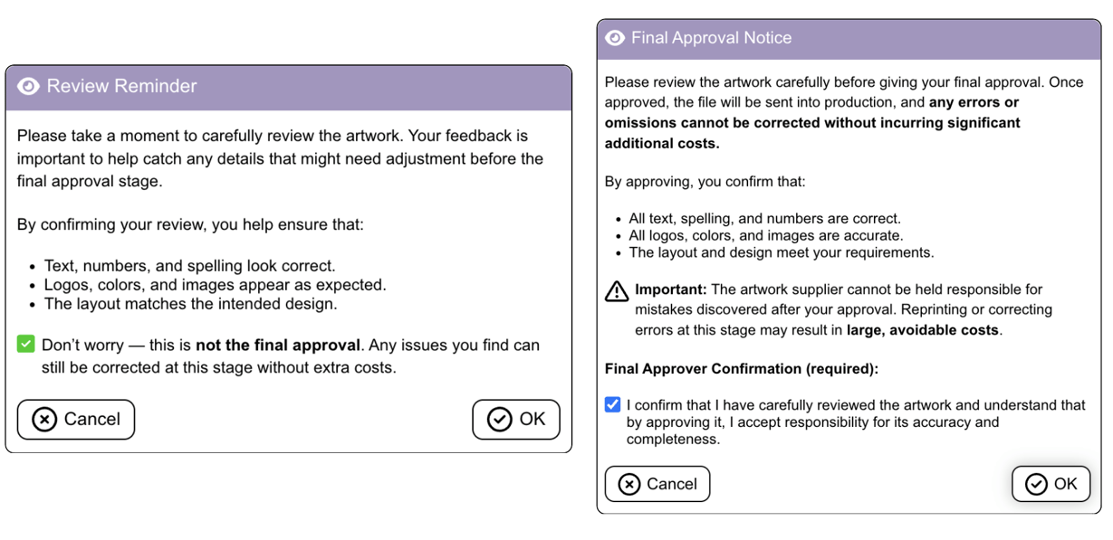Smarter artwork review and approval tools now in Cway